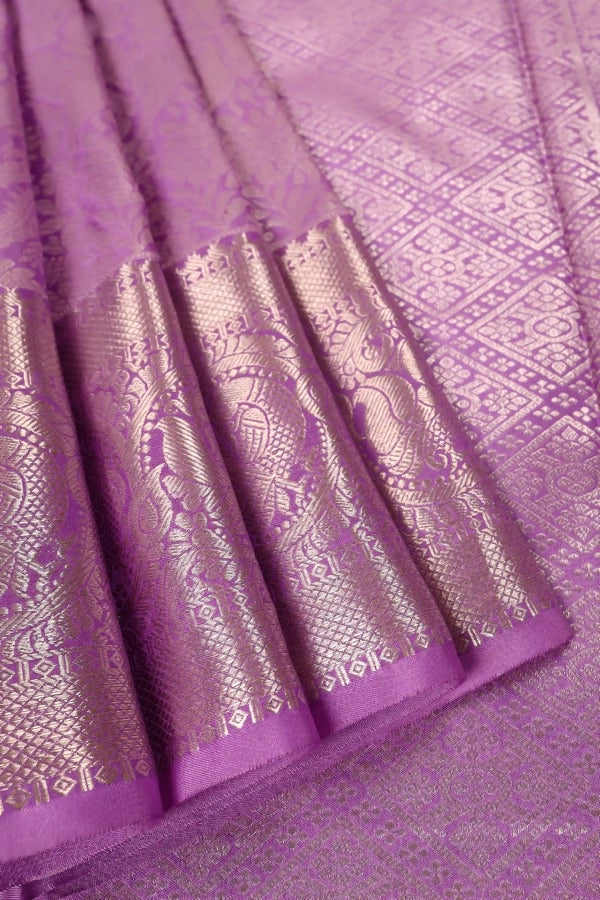 Authentic Mauve Kanjivaram Sarees Online | Madhurya Collection ...